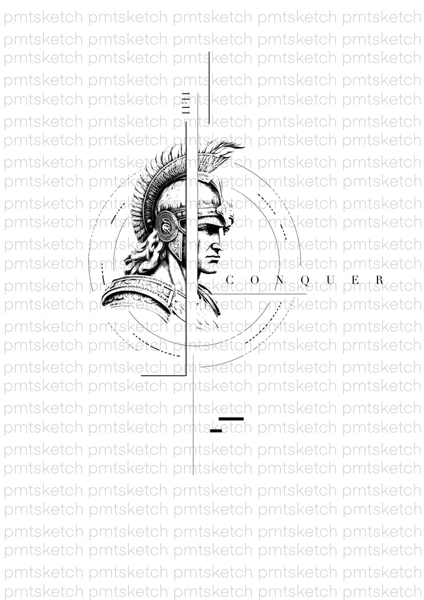 Conquer / Roman – pmtsketch-tattoo&design
