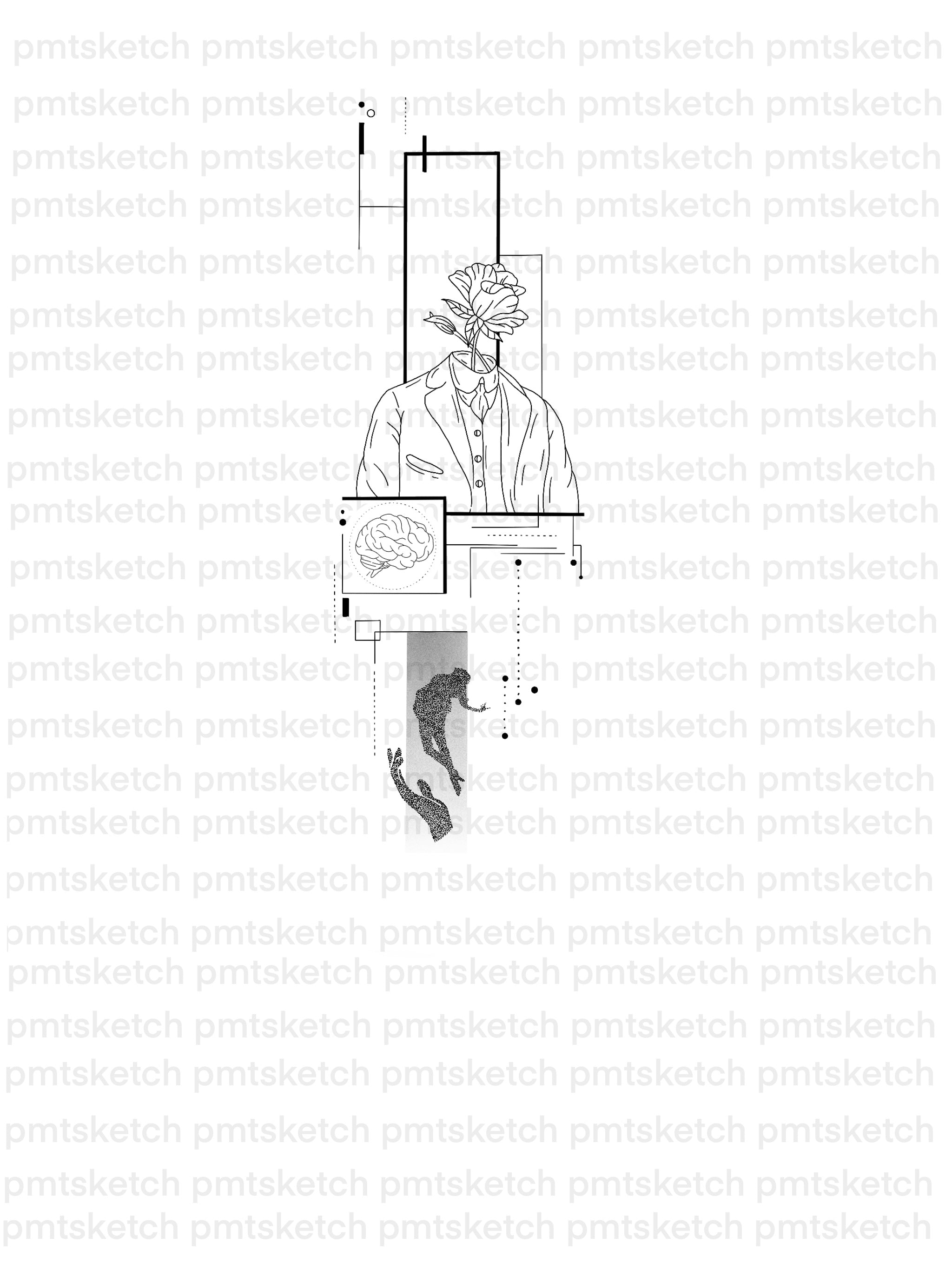 Abstract Concept Design Nr. 6 – pmtsketch - tattoo&design GmbH Abstract Concept Design Nr. 6 – pmtsketch - tattoo&design GmbH