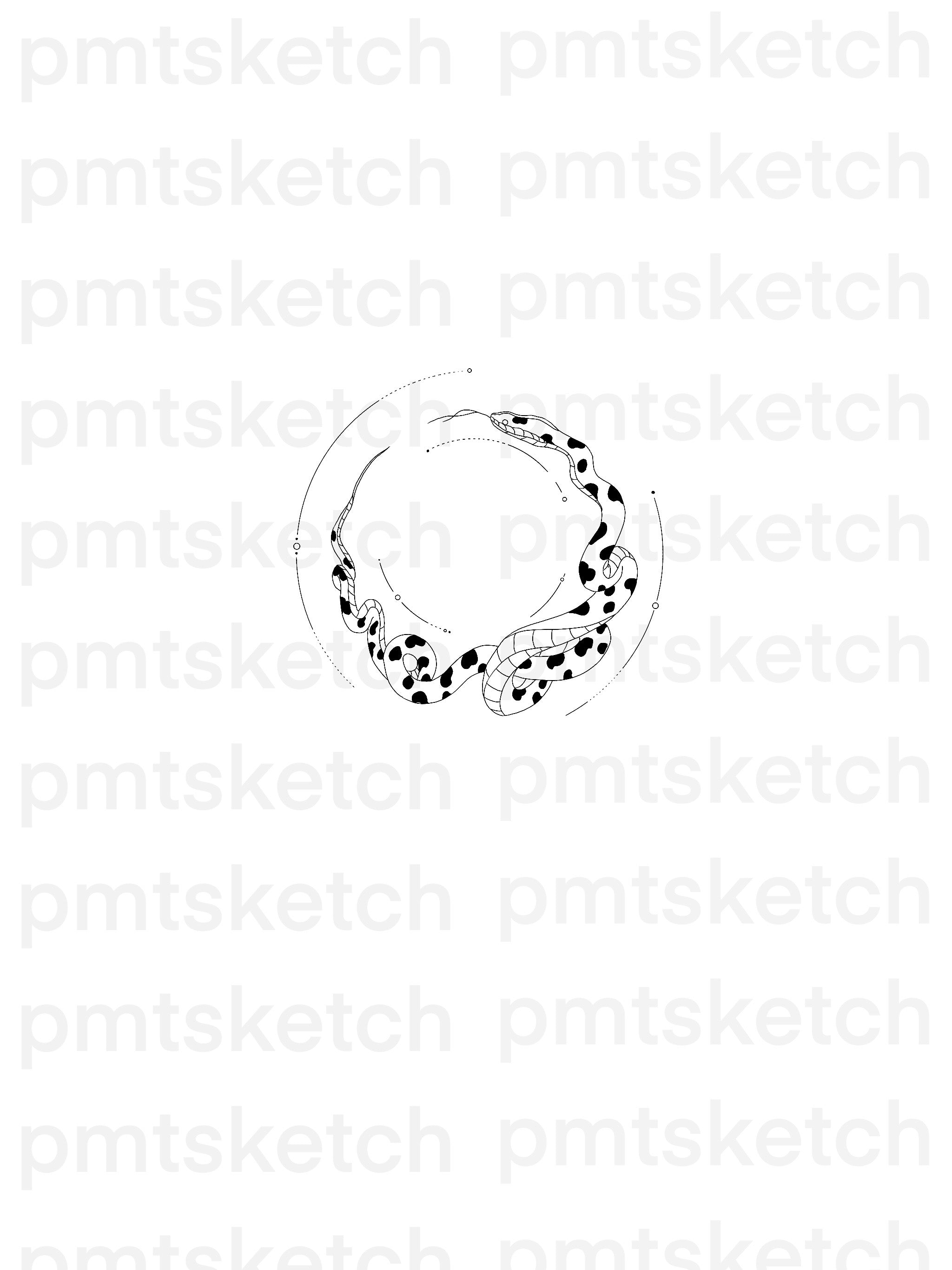 Snake / Circle – pmtsketch-tattoo&design